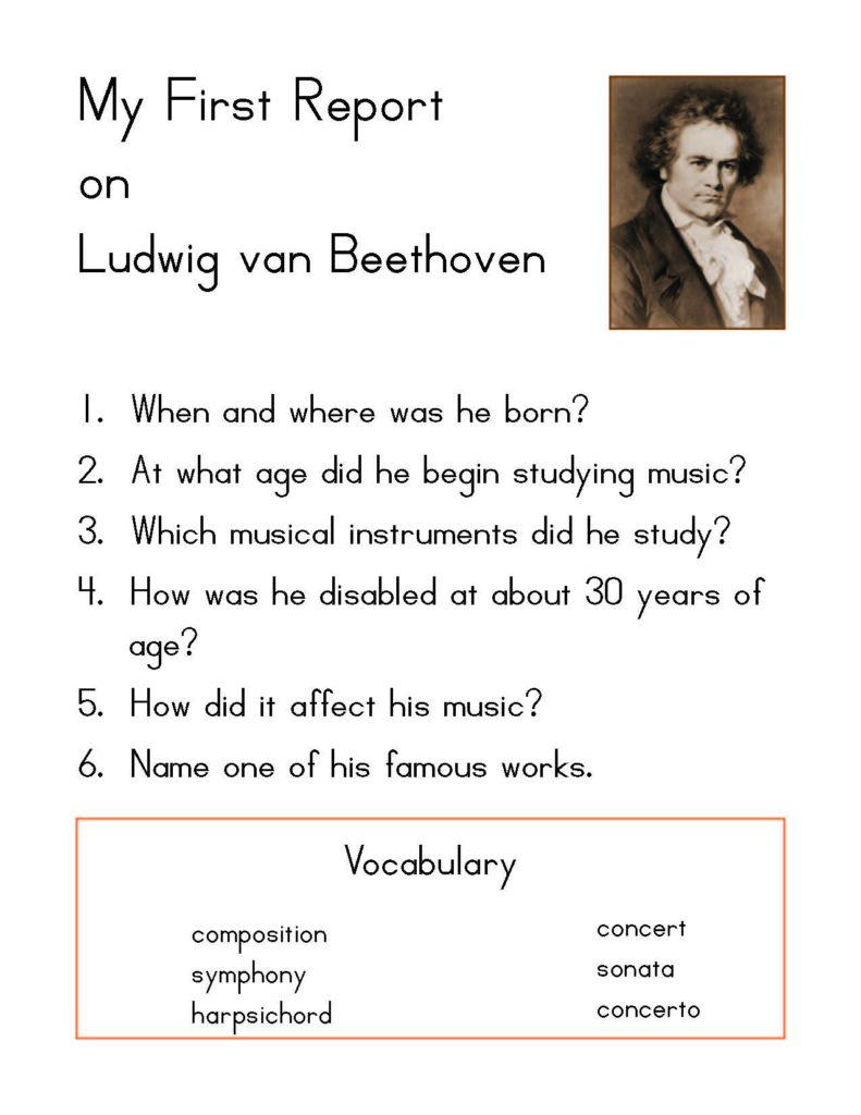 My First Report: Music PDF – Hewitt Learning