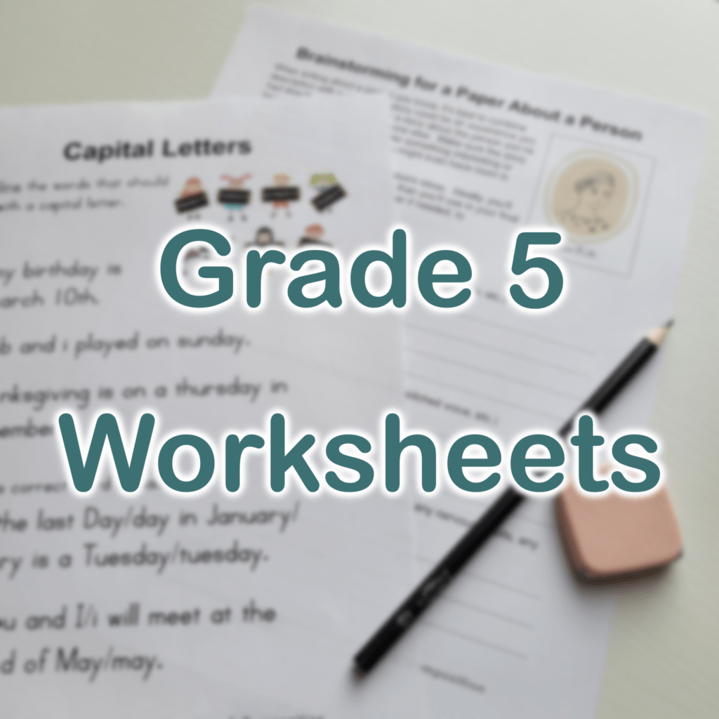 Grade 5 Worksheets – Hewitt Learning